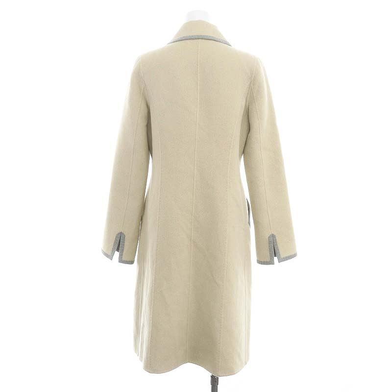 ハロッズ Harrods アンゴラ混 コート ステンカラー ロング 2 M