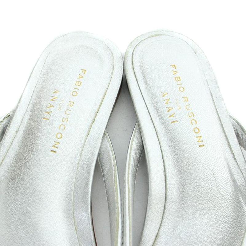 ファビオルスコーニ FABIO RUSCONI FOR ANAYI ビーチサンダル トング レザー 36 23-23.5cm シルバー色 /SR レディース : ブランド古着販売のベクトル ...