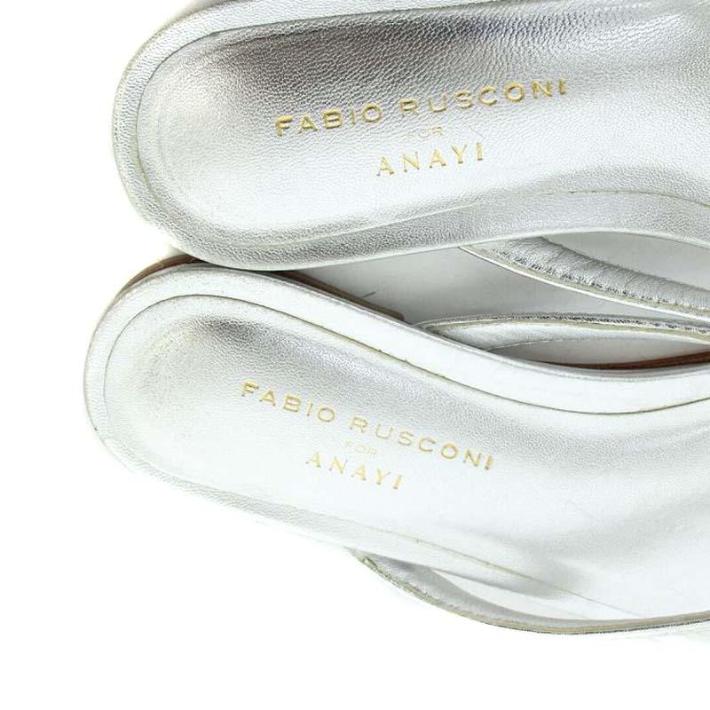 ファビオルスコーニ FABIO RUSCONI FOR ANAYI ビーチサンダル トング レザー 36 23-23.5cm シルバー色 /SR レディース : ブランド古着販売のベクトル ...