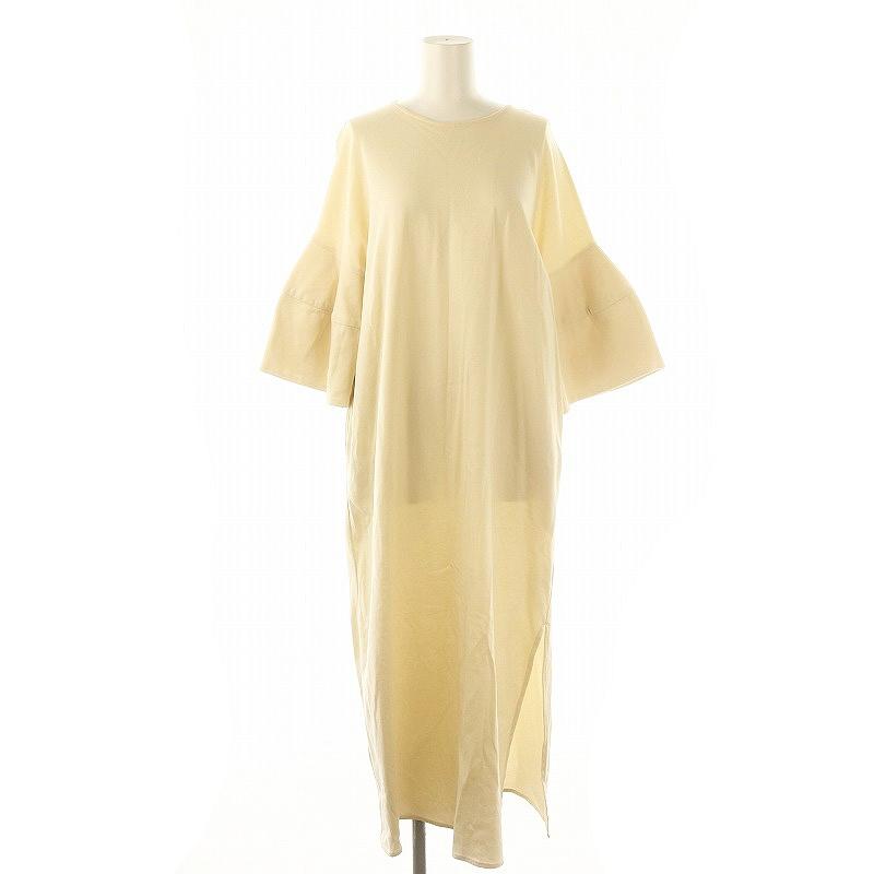 アメリヴィンテージ アメリ AMERI 23SS OTONA TOWER SLEEVE LONG TOP ワンピース ロング 七分袖 M 生成 エクリュ /DF OS レディース : 170 ...