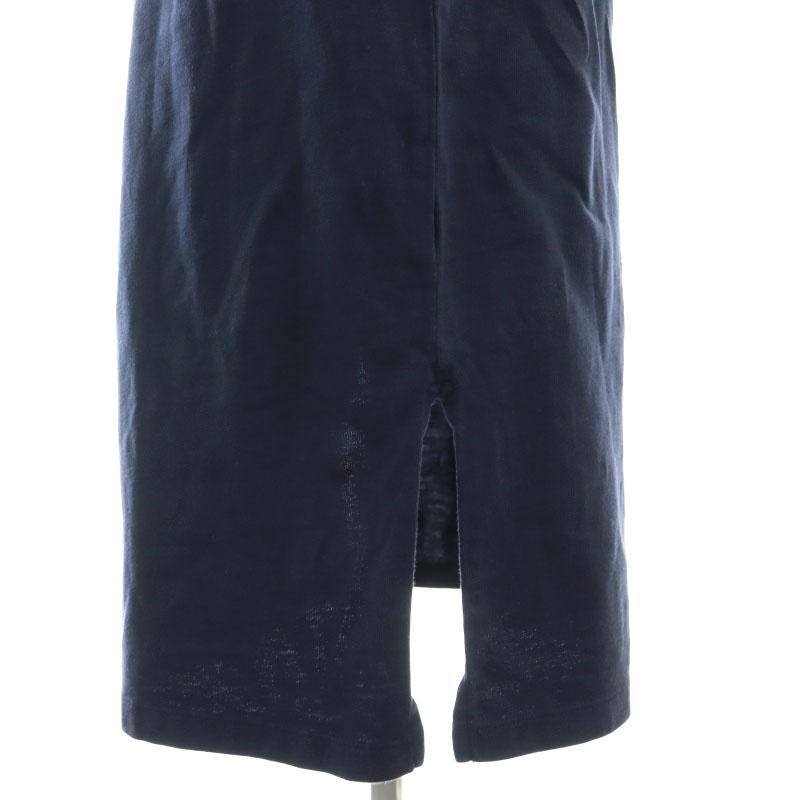 LACOSTE ラコステ コットンジャージクルーネックドレス Tシャツワンピース 半袖 ひざ下丈 XS 紺 ネイビー EF1301 /KO ...