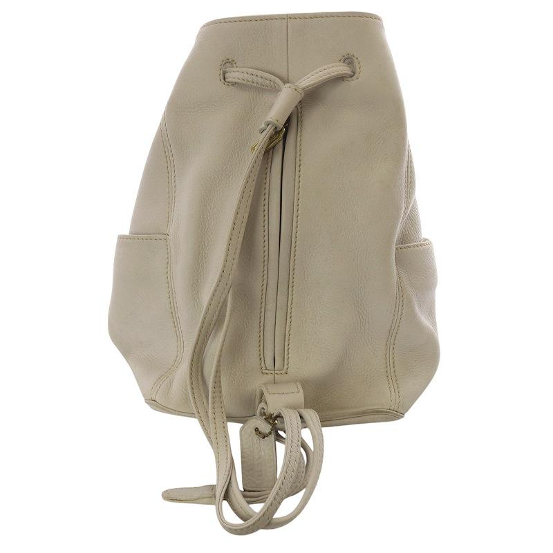COACH コーチ レザー リュック巾着型 ショルダーバッグ べージュ 4922 /SR12 レディース : ブランド古着販売のベクトル ...