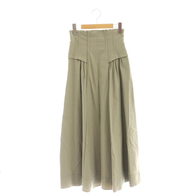 ココディール COCO DEAL 23SS コルセットストレッチボリュームスカート フレア ロング 1 カーキ /HK OS レディース : ブランド古着販売のベクトル - 通販 ...