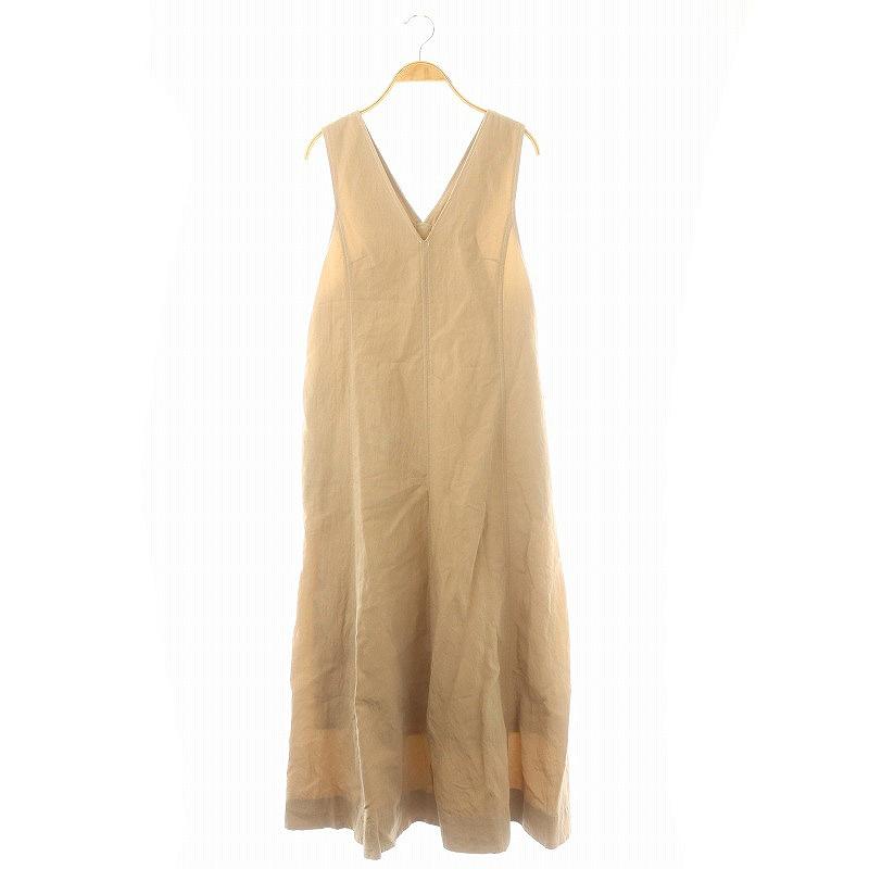 ココディールリュクス COCODEAL Luxeフィブリルポプリンフレアマキシワンピース ロング丈 マキシ丈 2 M ベージュ : 170-402412300437 : ブランド古着販売の ...