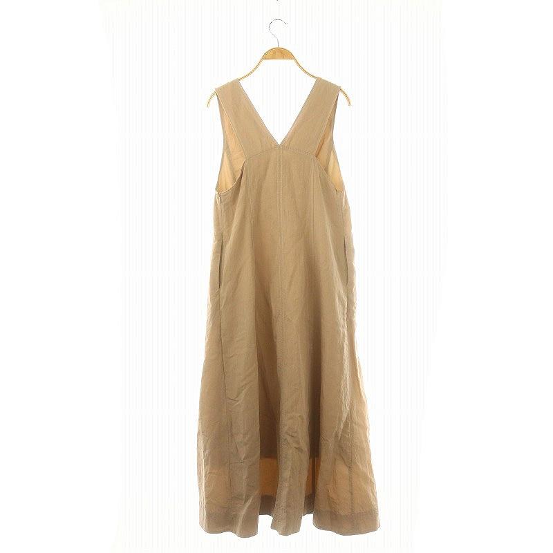 ココディールリュクス COCODEAL Luxeフィブリルポプリンフレアマキシワンピース ロング丈 マキシ丈 2 M ベージュ : 170-402412300437 : ブランド古着販売の ...