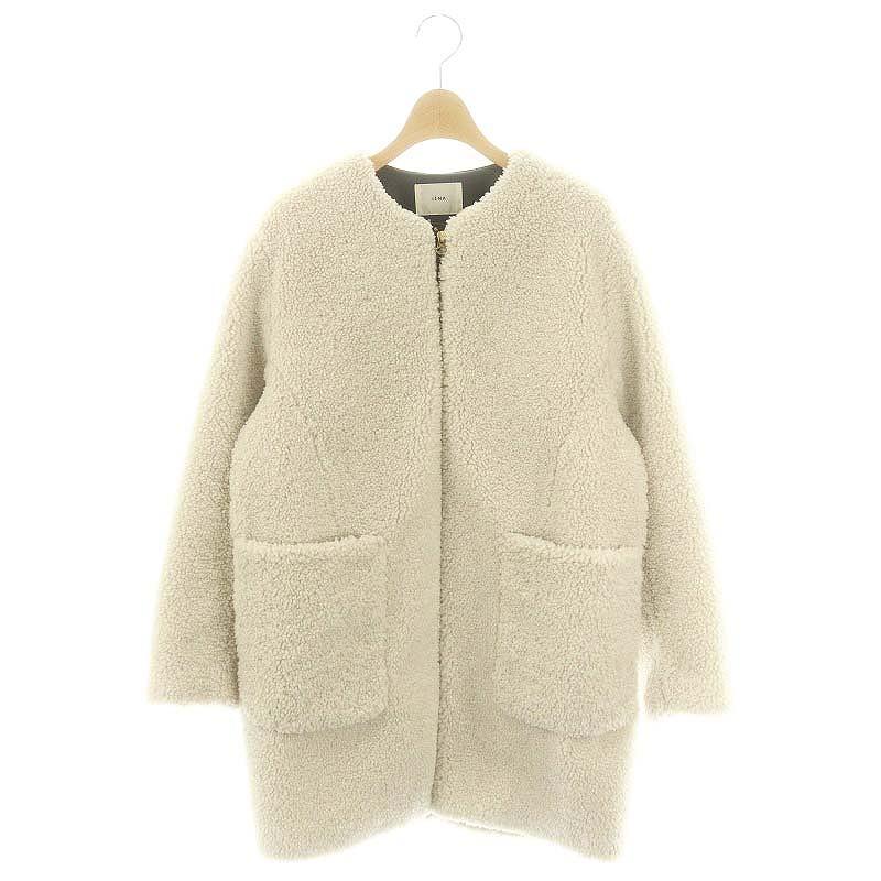 イエナ IENA 22AW ECOPELボアコート ロング アウター ノーカラー 36 アイボリー /MF OS レディース : 170-402501060111 : ブランド古着販売の ...