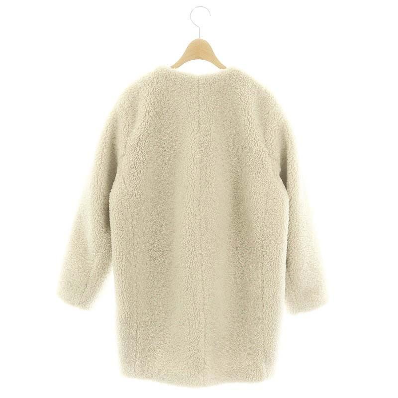 イエナ IENA 22AW ECOPELボアコート ロング アウター ノーカラー 36 アイボリー /MF OS レディース : 170-402501060111 : ブランド古着販売の ...