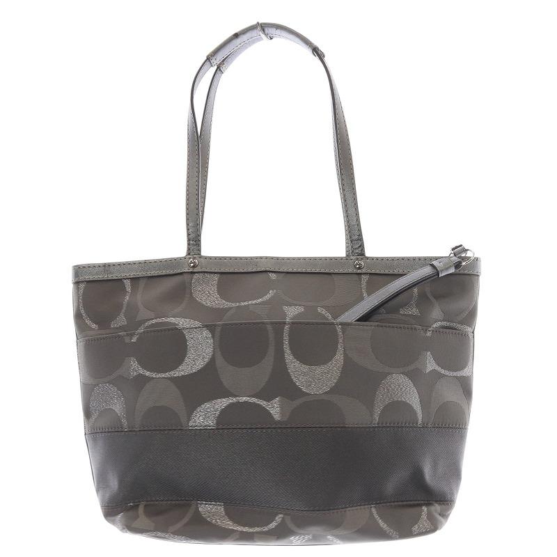 コーチ COACH シグネチャー トートバッグ ハンドバッグ グレー F20429 /SR32 SH レディース : 170 ...
