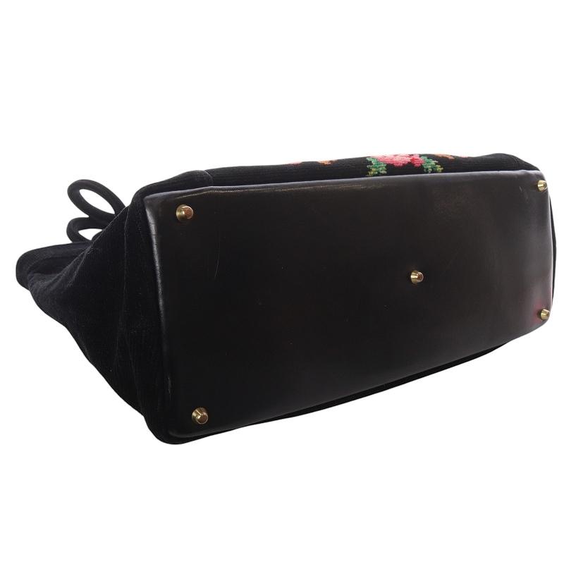 フェイラー FEILER 花柄 ポーチ付き トートバッグ ハンドバッグ ロゴ 黒 ブラック /SR10 レディース : ブランド古着販売のベクトル - 通販 - Yahoo!ショッピング