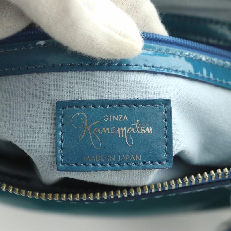 GINZA Kanematsu 銀座かねまつ ハンドバッグ エナメル エメラルドグリーン OS レディース : ブランド古着販売のベクトル - 通販 - Yahoo!ショッピング