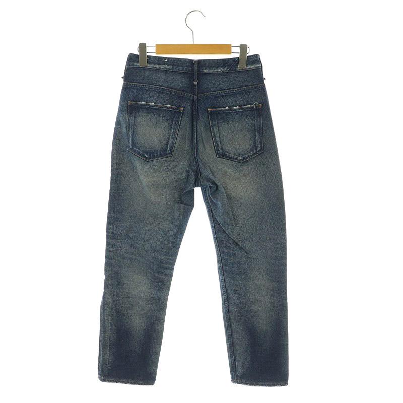 アッパーハイツ upper hights THE EIGHTY ストレートデニムパンツ ダメージ加工 24 青 ブルー 187335 /MY OS レディース : 170 ...