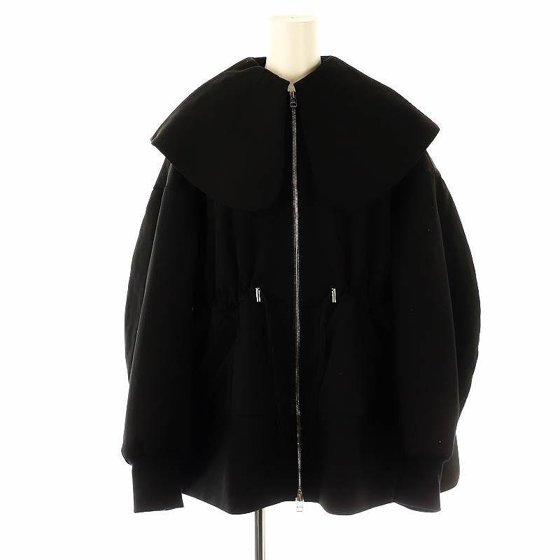 未使用品 エンフォルド ENFOLD 24AW BIG-COLLAR PEPLUM JACKET ブルゾンジャケット 36 黒 /MI OS レディース : ブランド古着販売のベクトル ...