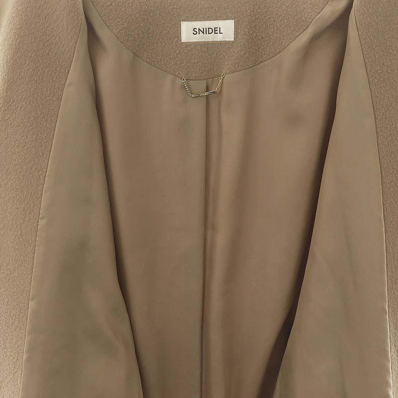 SNIDEL スナイデル ウールカシミヤコート アウター ノーカラー F ベージュ /DO OS レディース : ブランド古着販売のベクトル - 通販 - Yahoo!ショッピング