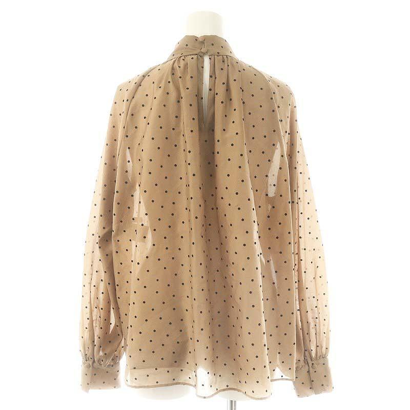 アナイ ANAYI 24AW オーガンジーラグランタイブラウス 長袖 ドット 38 モカ ブラック /DO OS SH レディース : ブランド古着販売のベクトル - 通販 - Yahoo ...