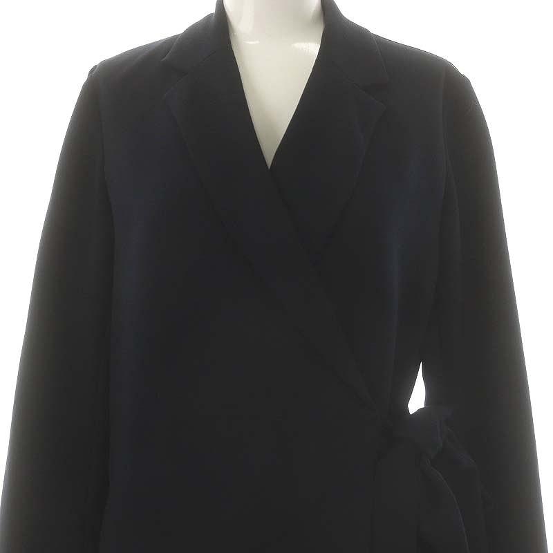 アンクレイヴ uncrave 23AW ダブルクロスワンピースコート 1 紺 /MI