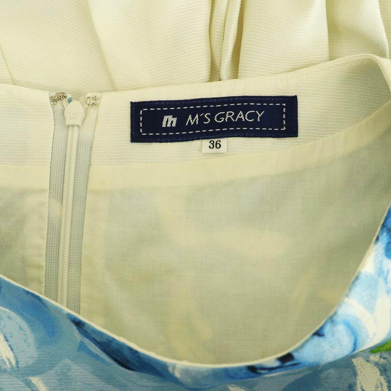 エムズグレイシー M'S GRACY 花柄 ショートスリーブ ワンピース エムズグレイシー M'S GRACY 花柄 ショートスリーブ ワンピース