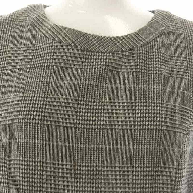 エムズグレイシー M'S GRACY グレンチェック ニット切替 エムズグレイシー M'S GRACY グレンチェック ニット切替