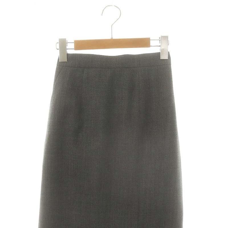 【中古】エンフォルド ENFOLD 24SS MINIMAL STRAIGHT SKIRT タイトスカート ロング 36 チャコールグレー レディース エンフォルド ENFOLD 24SS MINIMAL STRAIGHT SKIRT タイトスカート