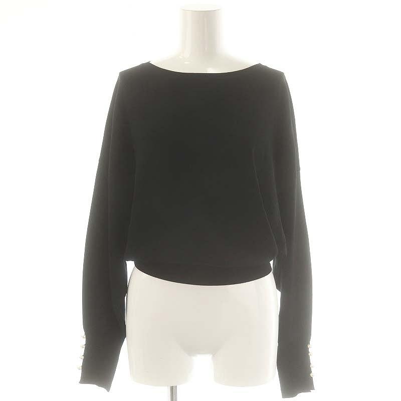 プラステ PLST 23SS UVカットレーヨンブレンドドルマンセーター ニット 長袖 S ブラック /HK OS レディース : ブランド古着販売のベクトル - 通販 - Yahoo!ショッピング