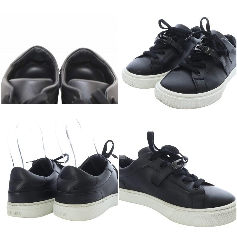 HERMES（エルメス） デイ ケリー金具 スニーカー ローカット レザー 36