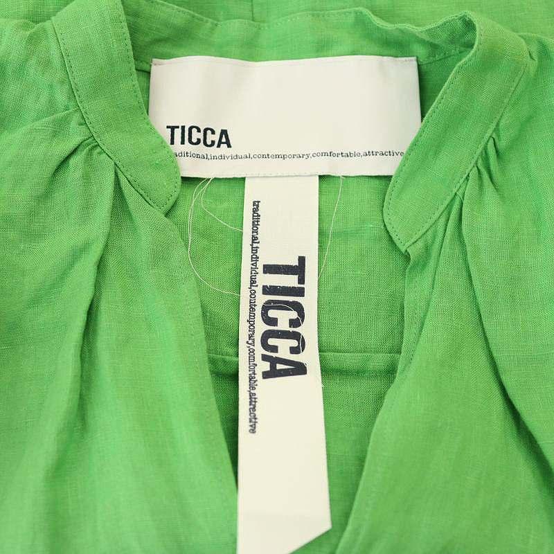 ティッカ TICCA 24SS リネンバルーンスリーブワンピース ロング スキッパー F ライトグリーン /DO OS レディース : ブランド古着販売のベクトル - 通販 - Yahoo ...