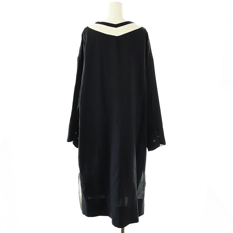 チノ CINOH V NECK HEM SLIT DRESS ワンピース 38 紺 /MI OS レディース : ブランド古着販売のベクトル - 通販 - Yahoo!ショッピング