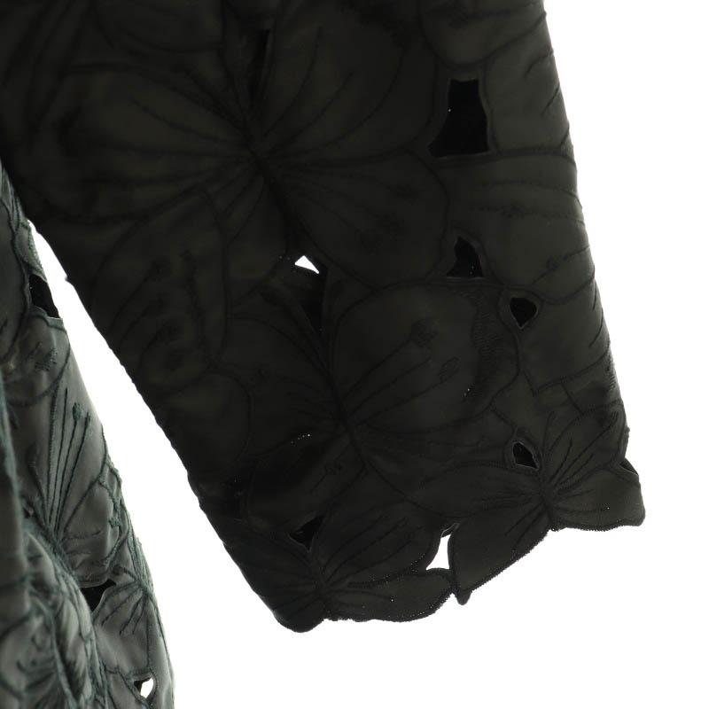 レッド ヴァレンティノ RED VALENTINO カットワークフラワー刺繍ジップ