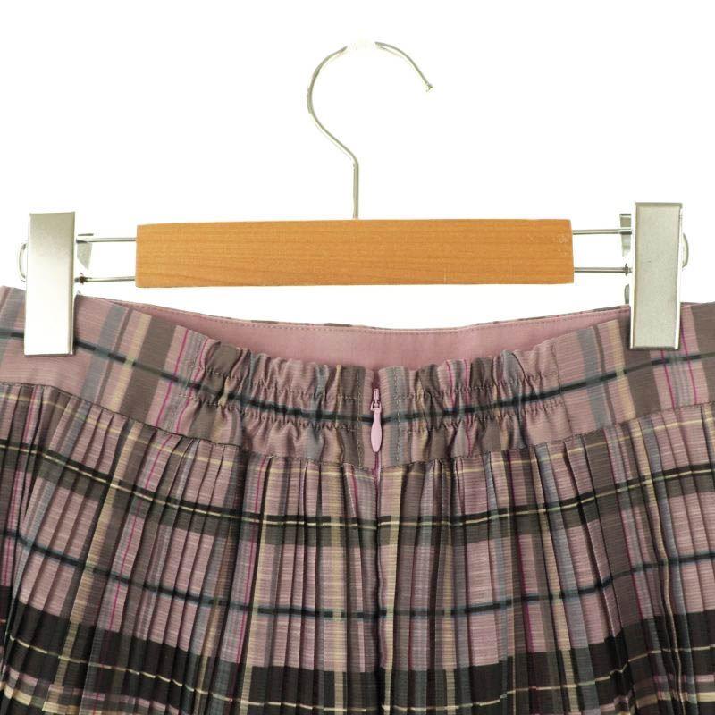ジャスグリッティー JUSGLITTY NEWシアーチェックプリーツスカート フレア 1 紫 マルチカラー /CX OS レディース : ブランド古着販売のベクトル - 通販 - Yahoo ...