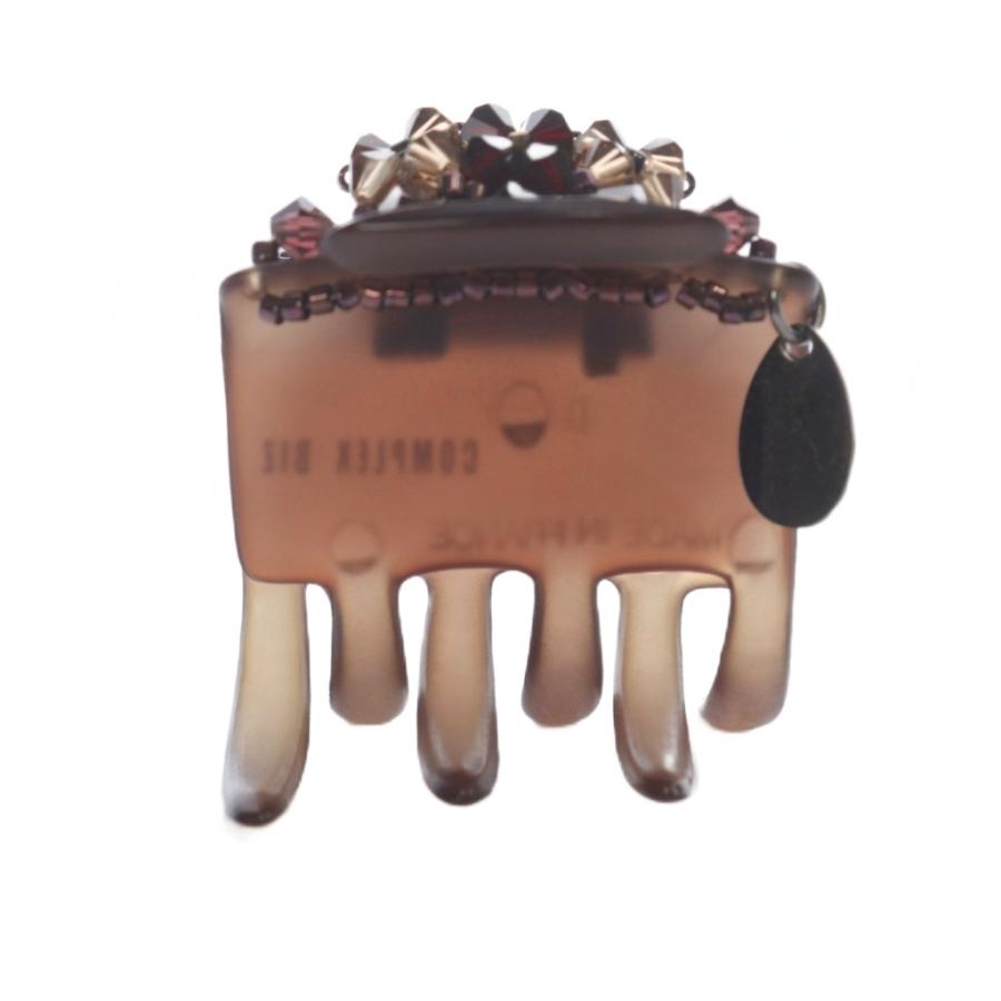 コンプレックスビズ COMPLEX BIZ ヘアクリップ ビーズ装飾 ダークブラウン /YO26 レディース : ブランド古着販売のベクトル - 通販 - Yahoo!ショッピング