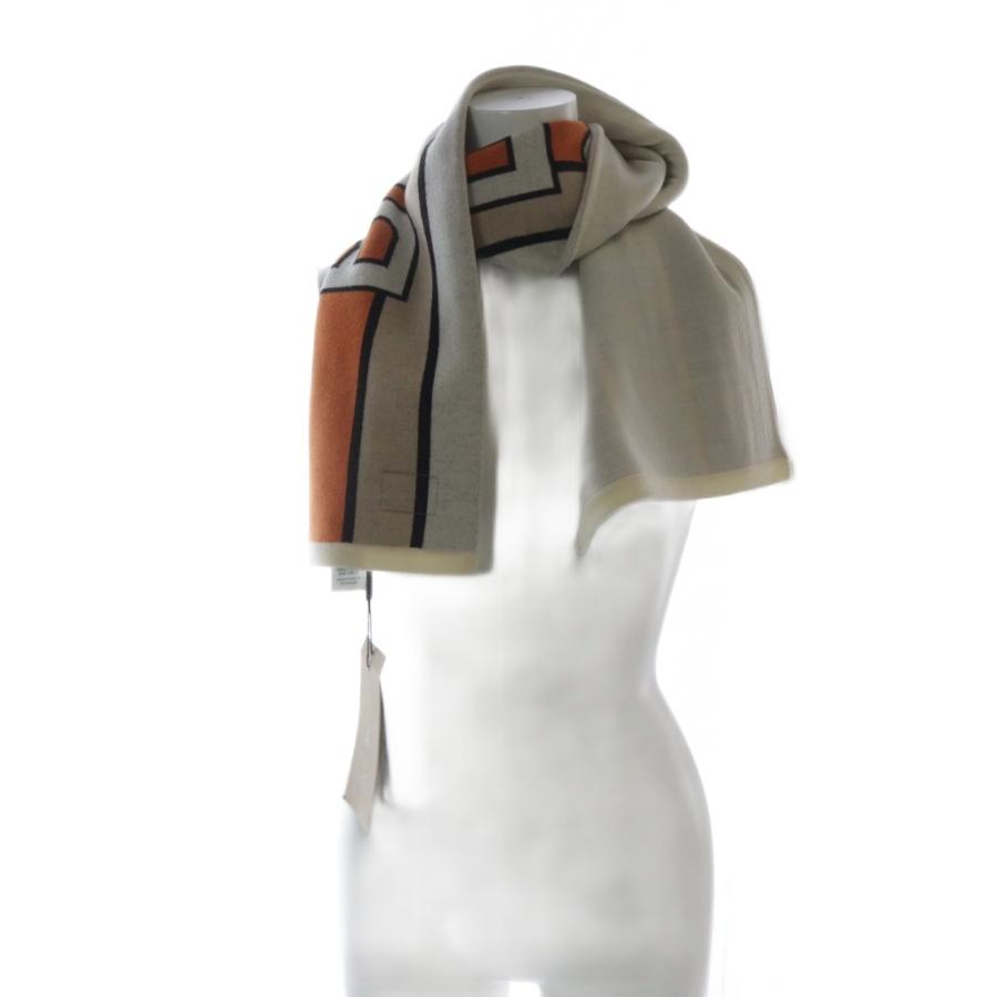 BURBERRY 未使用品 バーバリー マフラー ロゴ刺繍 ウール ライトグレー /YO9 レディース : ブランド古着販売のベクトル - 通販 - Yahoo!ショッピング