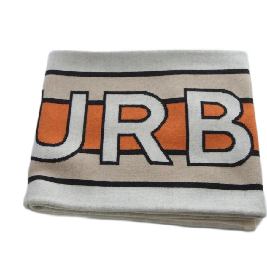 BURBERRY 未使用品 バーバリー マフラー ロゴ刺繍 ウール ライトグレー /YO9 レディース : ブランド古着販売のベクトル - 通販 - Yahoo!ショッピング
