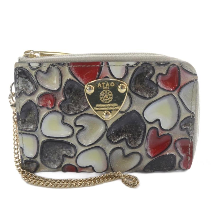 アタオ ATAO ベル ハート ミニウォレット キーケース グレー /YO11 SH レディース : ブランド古着販売のベクトル - 通販 - Yahoo!ショッピング