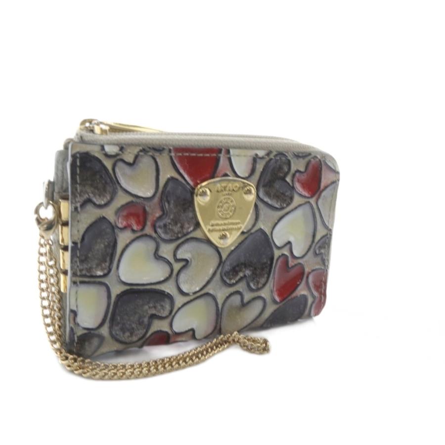 アタオ ATAO ベル ハート ミニウォレット キーケース グレー /YO11 SH レディース : ブランド古着販売のベクトル - 通販 - Yahoo!ショッピング