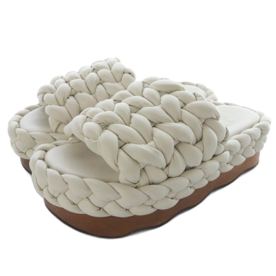 Chloe（クロエ） CHLOE WAVY SLIDES サンダル ミュール レザー 36