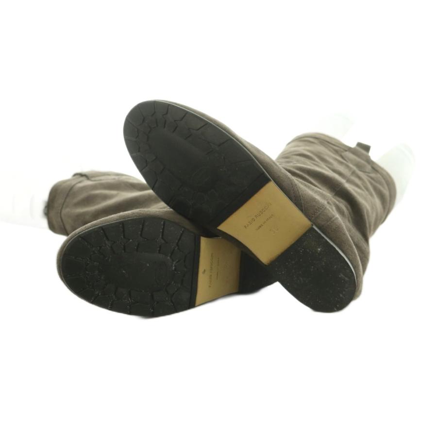 ファビオルスコーニ FABIO RUSCONI ミドルブーツ スエード 36 23.0cm グレー /MI OS レディース : ブランド古着販売のベクトル - 通販 - Yahoo!ショッピング