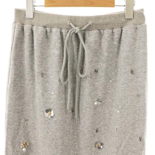 アメリヴィンテージ Ameri VINTAGE 25SS BIJOU MOTIF SWEAT SKIRT