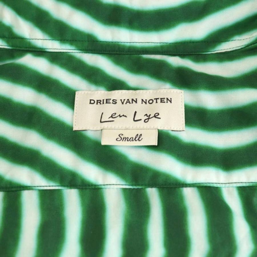 【中古】ドリスヴァンノッテン DRIES VAN NOTEN Len Lye 総柄シャツ ブラウス 長袖 前開き スナップボタン S 緑 ドリスヴァンノッテン DRIES VAN NOTEN Len Lye 総柄シャツ ブラウス