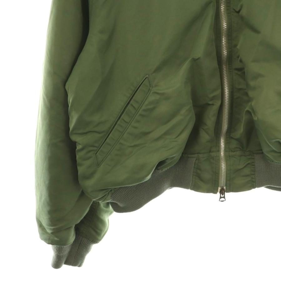 【中古】フミカ ウチダ FUMIKA_UCHIDA L-2B ナイロンブルゾン ジャケット ジップアップ 34 カーキ レディース フミカ ウチダ FUMIKA_UCHIDA L-2B ナイロンブルゾン ジャケット
