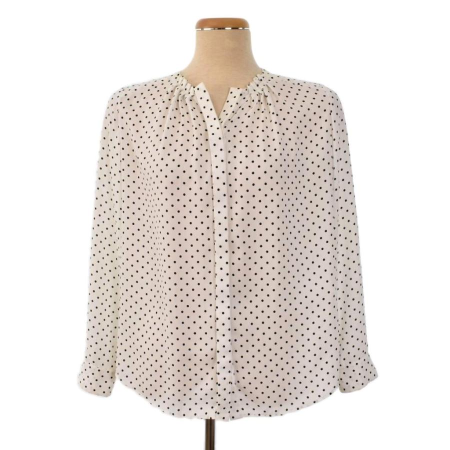 ラ トータリテ La TOTALITE 23SS プチタックシャツ ブラウス 長袖 ドット 白 ホワイト FY レディース : ブランド古着 ...