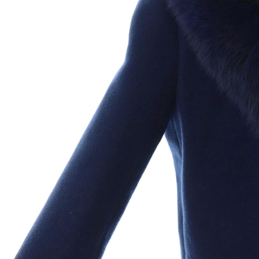 フェンディ FENDI フォックスファーコート チェスター アウター ウール