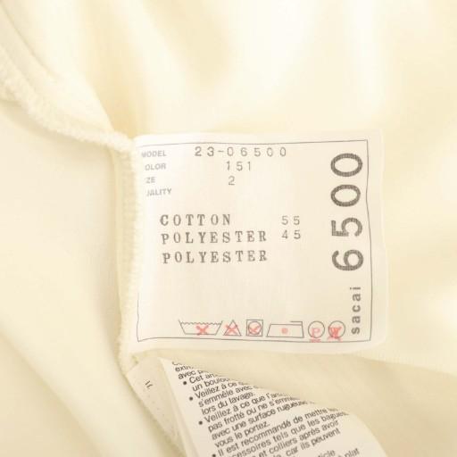 サカイ sacai 23SS Knit×SatinCardigan カーディガン 2 アイボリー 23