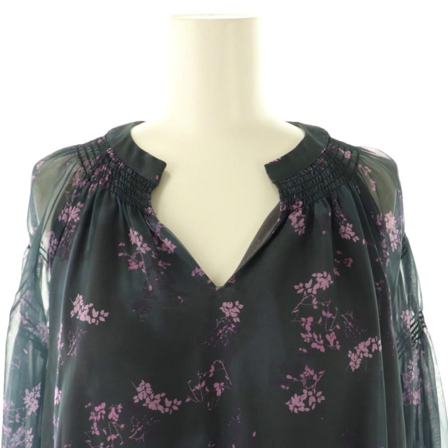 アメリヴィンテージ Ameri VINTAGE NORA FLOWER LAYERED DRESS ワンピース シアー 花柄 S ネイビー ピンク /CX OS SH レディース : ブランド ...