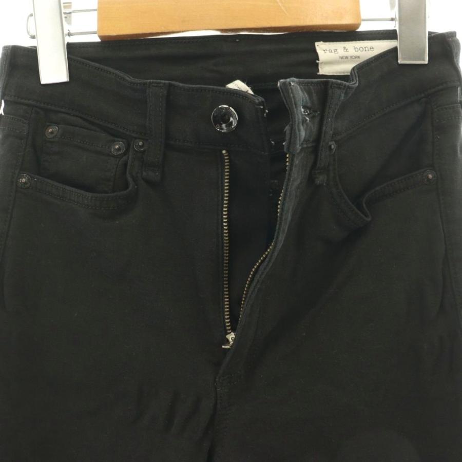 ラグ&ボーン RAG&BONE Nina High-Rise Ankle Skinny Stretch パンツ スキニー スリム 24 ブラック /DF OS レディース : ブランド古着販売 ...