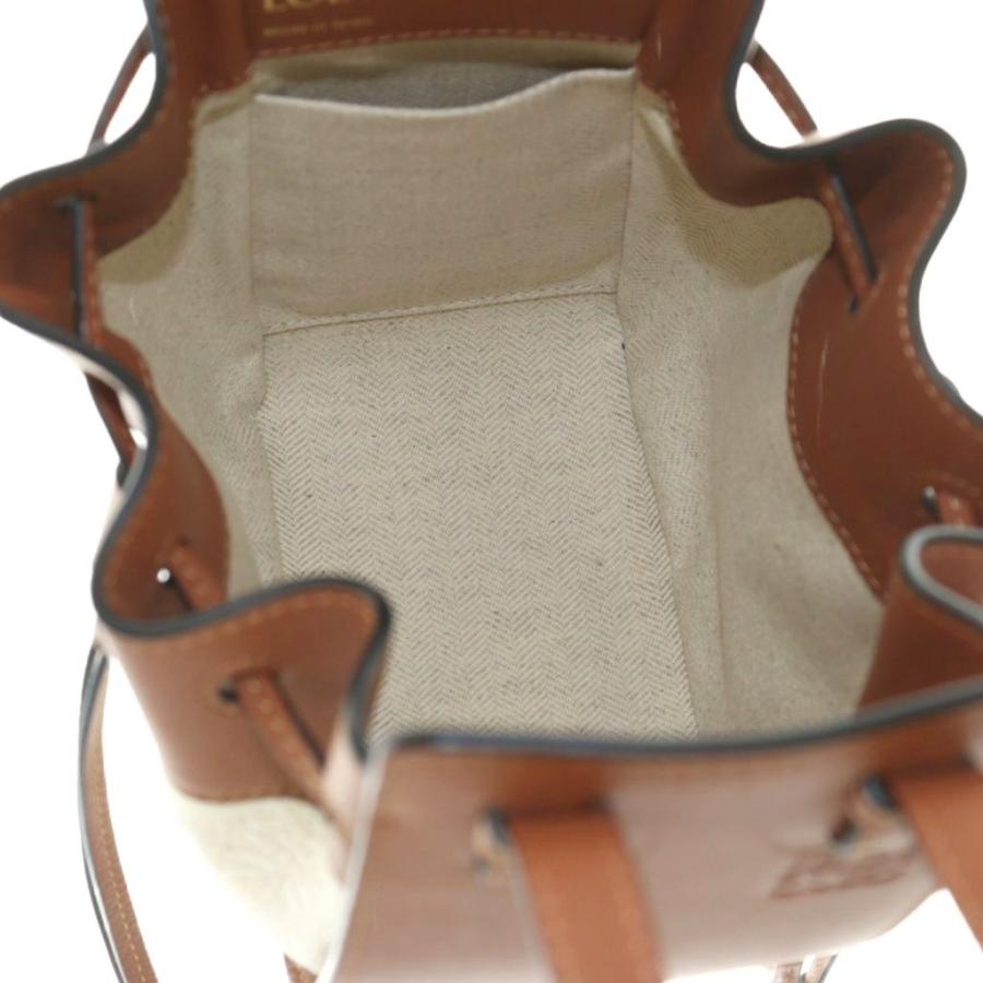 【中古】ロエベ LOEWE アナグラム ハンドバッグ レザー ワンカラー ロゴ ベージュ /BB ■OH レディース LOEWE（ロエベ） LOEWE HAMMOCK MINI アナグラム ジャガード レザー