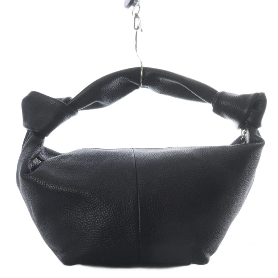 AULENTTI（オウレンティ） AULENTTI KNOT ハンドバッグ ワンハンドル レザー ブラック /YO26 レディース ...