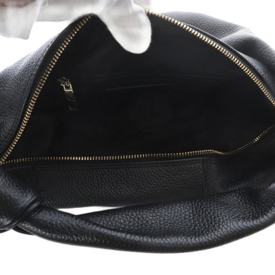 AULENTTI（オウレンティ） AULENTTI KNOT ハンドバッグ ワンハンドル レザー ブラック /YO26 レディース ...