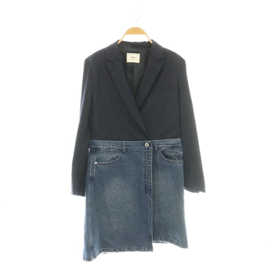 アメリヴィンテージ Ameri VINTAGE アメリ AMERI DENIM DOCKING JACKET テーラードジャケット ロングジャケット M ネイビー : ブランド古着販売の ...