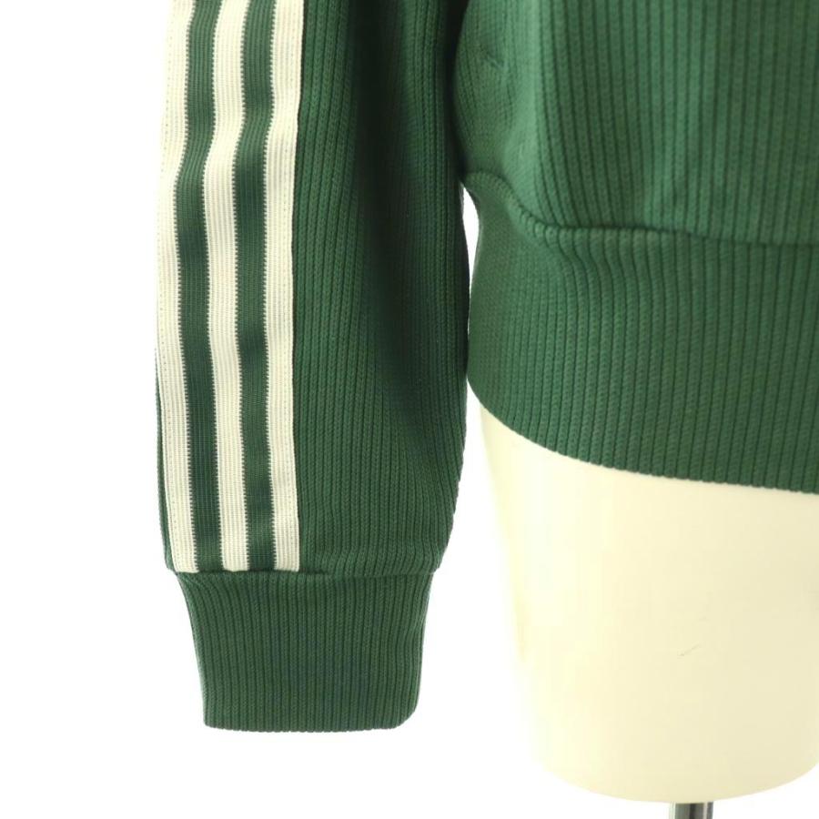adidas Originals 未使用品 アディダスオリジナルス ニットトップジップアップジャケット スタンドカラー 2XL グリーン ...