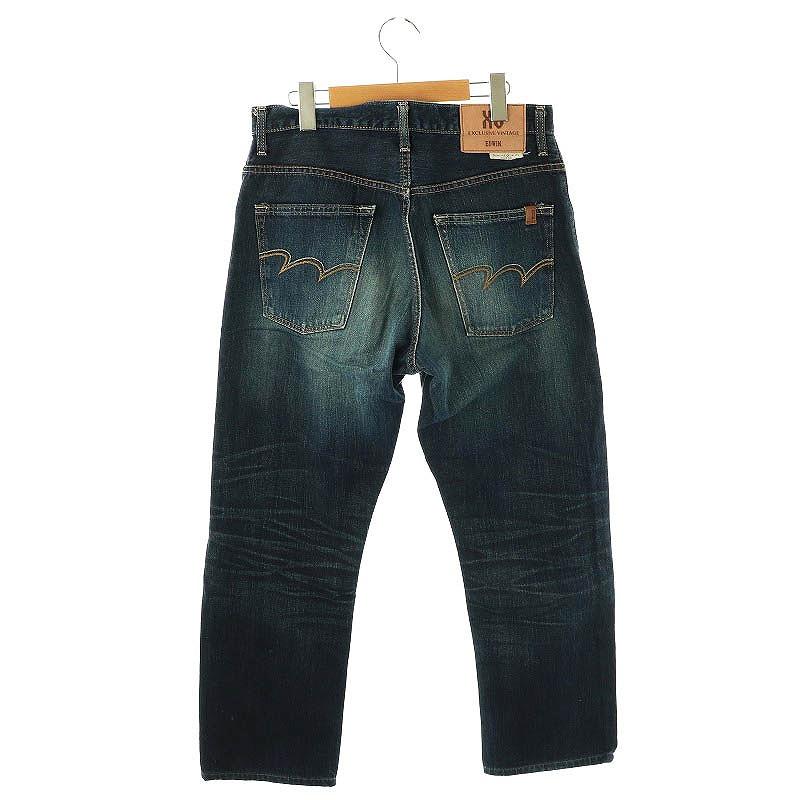 EDWIN エドウィン XV EXCLUSIVE VINTAGE デニムパンツ ジーンズ ストレート 30 ネイビー /DF OS AX メンズ : ブランド古着販売のベクトル - 通販 ...
