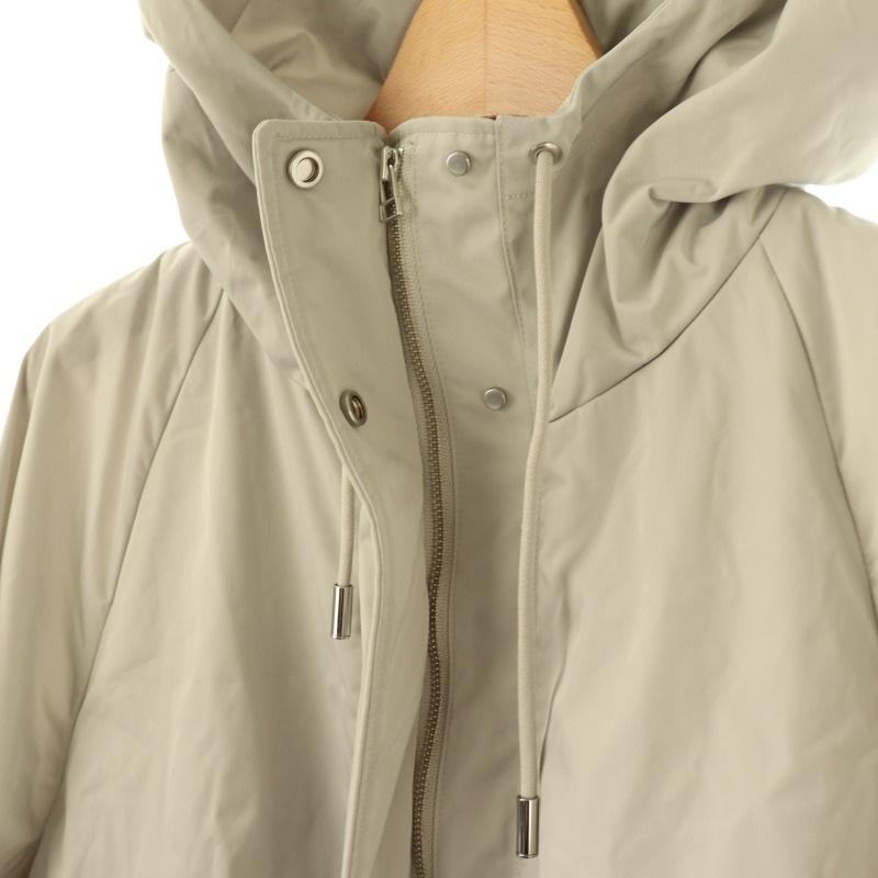 【中古】アイシービー iCB 23SS メモリーツイル フーデットコート スプリングコート アウター 4 グレー ICB（アイシービー） iCB 23SS メモリーツイル フーデットコート